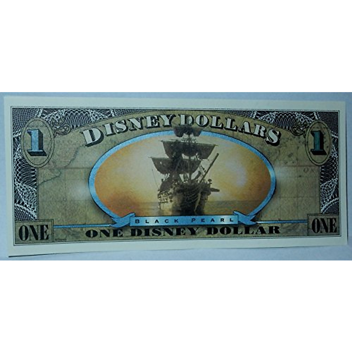 2007 Pirates of the Caribbean Disney Dollar (20th Anniversary) The Curse of the Black Pearl (Individual Serial Number) Uncirculated