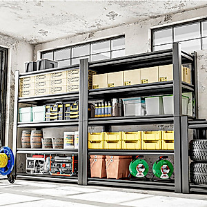 OLLRRACT Storage Shelves Garage Shelving Heavy Duty - 72''H Garage Shelves Adjustable 5 Tier Metal Shelving Unit Storage Rack Shelving Industrial Utility Shelf 16" D x36 W x72 H