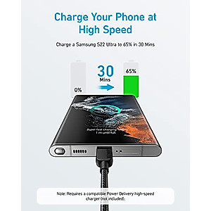 Anker USB C Cable, 310 USB C to USB C Cable (3ft, 2 Pack), (60W/3A) USB C Charger Cable Fast Charge for Samsung Galaxy S22, iPad Pro 2021, iPad Mini 6, iPad Air 4, MacBook Pro 2020, Switch (USB 2.0)