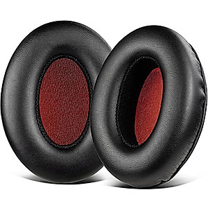 SOULWIT Protein Leather Earpads Replacement for Sennheiser Momentum 1.0 Over/Around Ear Headphones, Ear Pads Cushions with High-Density Noise Isolation Foam