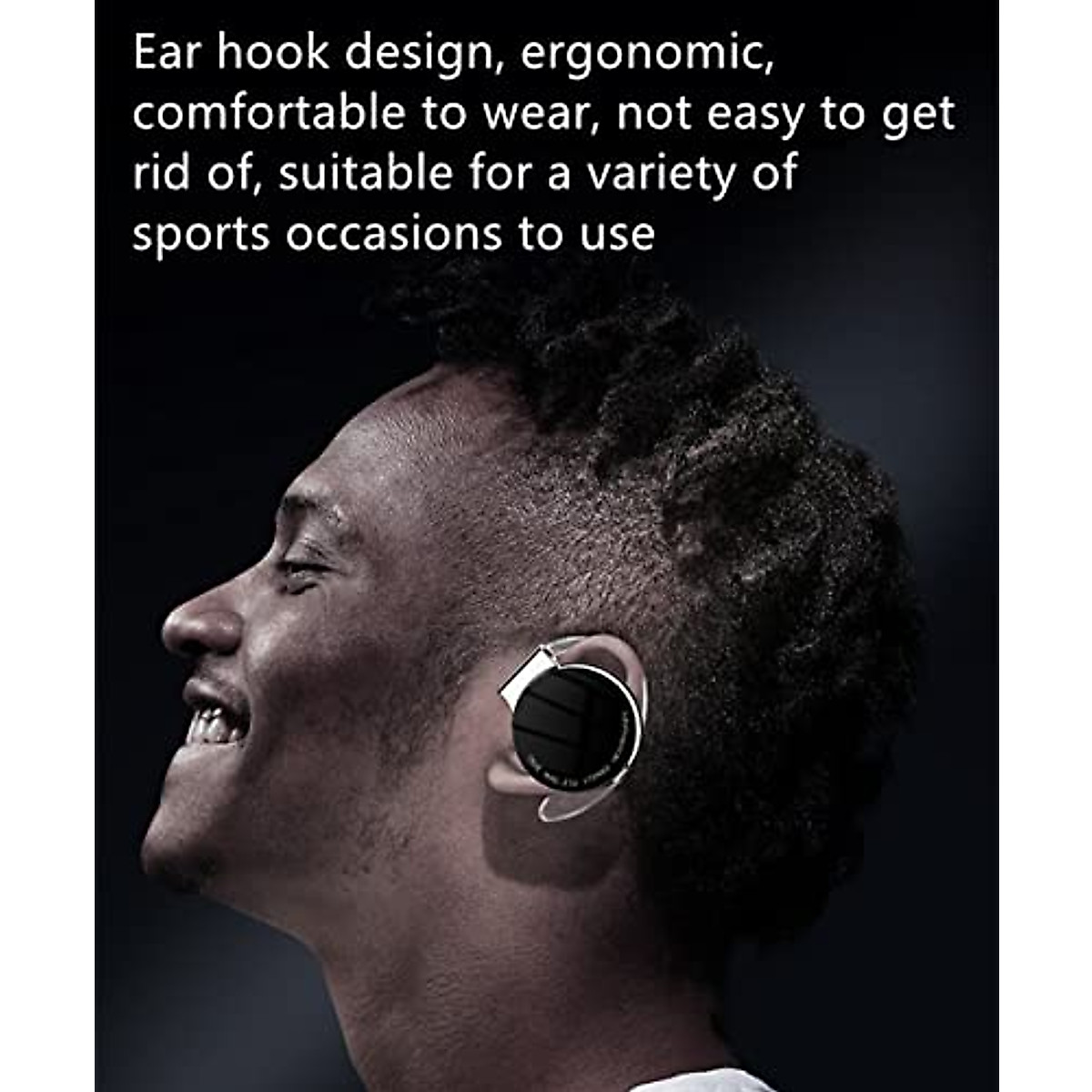 SMINKA Upgrade Wireless Earbuds, Charging Case Bluetooth 5.2 Headphones with Mic,Wireless Headphones Running with IP5 Waterproof Ear Hooks,Open Ear for Sport/Work