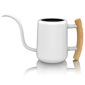 Kampasy Watering Can - 35oz White Watering Can Indoor Plant - Houseplant Watering Can - Indoor Watering Can with Long Spout-Cute Watering Can-Small Watering Can for Indoor Plants-Water Can for Plants