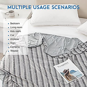 AmyHomie Cooling Blanket, Cooing Throw Blankets with Double Sided Cold Effect, Summer Breathable Lightweight Blankets for Hot Sleepers and Night Sweats, Transfers Heat to Keep You Cool, 50×70in
