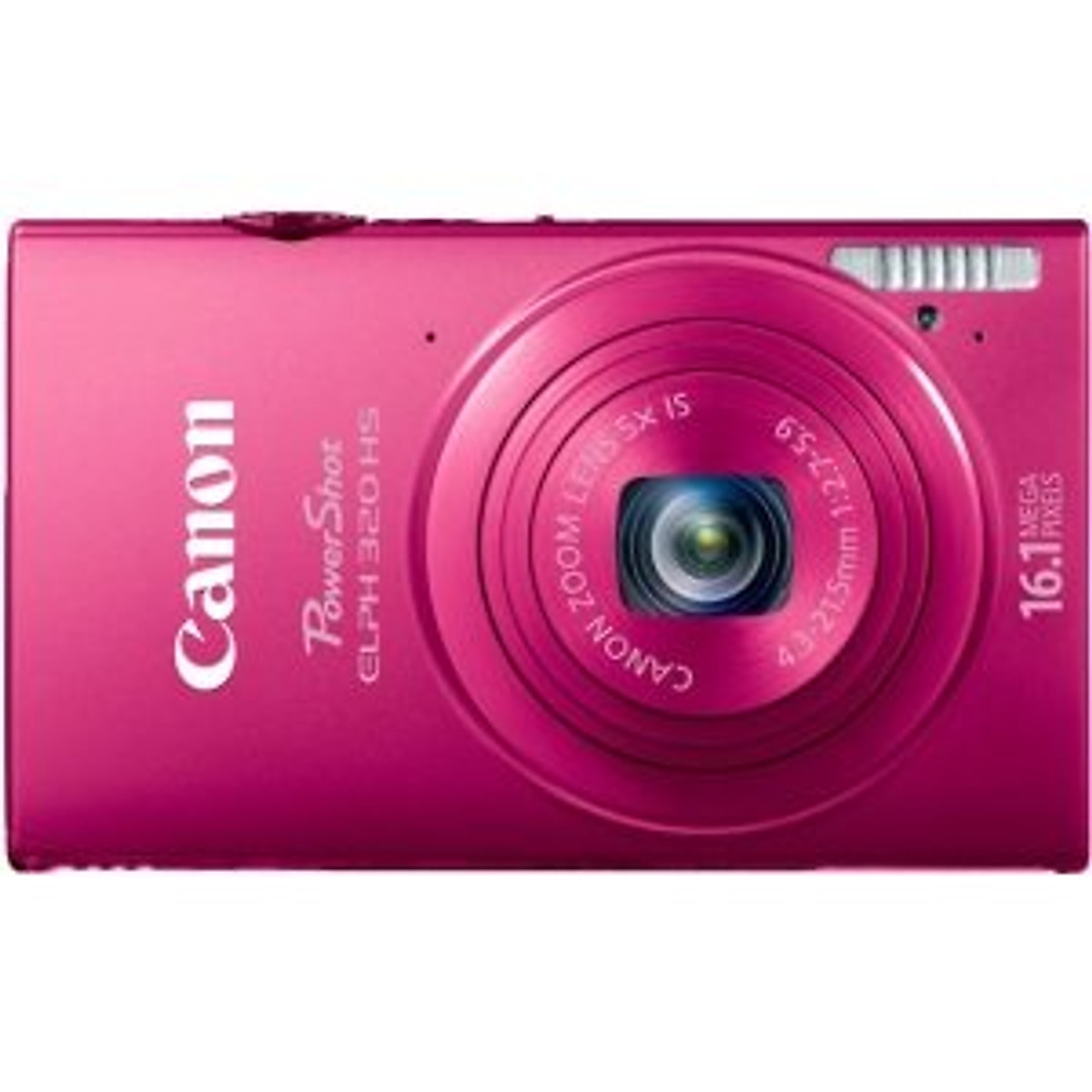 Canon PowerShot ELPH 320 HS 16.1 MP Wi-Fi Enabled CMOS Digital Camera with 5X Zoom 24mm Wide-Angle Lens with 1080p Full HD Video and 3.2-Inch Touch Panel LCD (Red)
