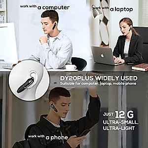 Micool Trucker Bluetooth Headset, Noise Cancelling, 30H Talking Time, Speak Callers Name, Hands Free Bluetooth Earpiece for Cell Phone