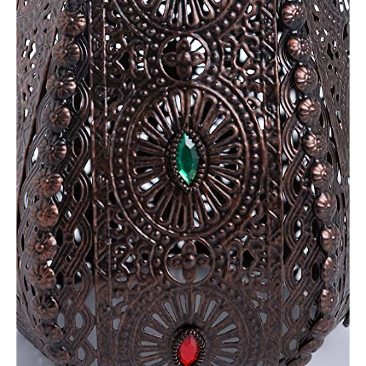 Wind & Weather Metal Solar Lighted Mushroom 13.25-Inch Diameter by 20.5-Inch High Home and Garden Decor Solar Mushroom with Acrylic Beads Glows at Night with Solar Panel