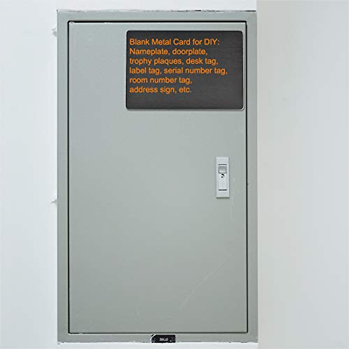 uxcell Blank Metal Card 100x60x1mm Anodized Aluminum Plate for DIY Laser Printing Engraving Black 5 Pcs