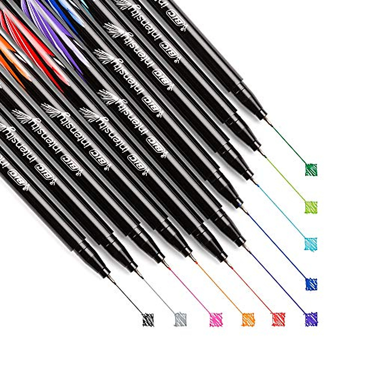 BIC 12 Intensity Fineliner Pen - Assorted Pack of 20