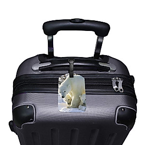 Auskid Polar Baby Bear Luggage Tags Travel ID Labels Tag For Baggage Suitcases 1 Piece