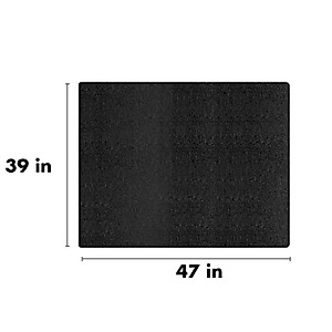 Viycuho Grill Pit Mat,Grill Mat Under Desk, Double-Sided Fireproof Oil-Proof Mats for Fire Pit, Grill Mats for Outdoor Grill, Charcoal, Gas Grills, Smokers, BBQ (39 * 47in)