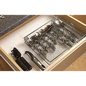 Duck Brand 393452 Original Grip Easy Liner Non-Adhesive Shelf Liner, 20-Inch x 7-Feet, White