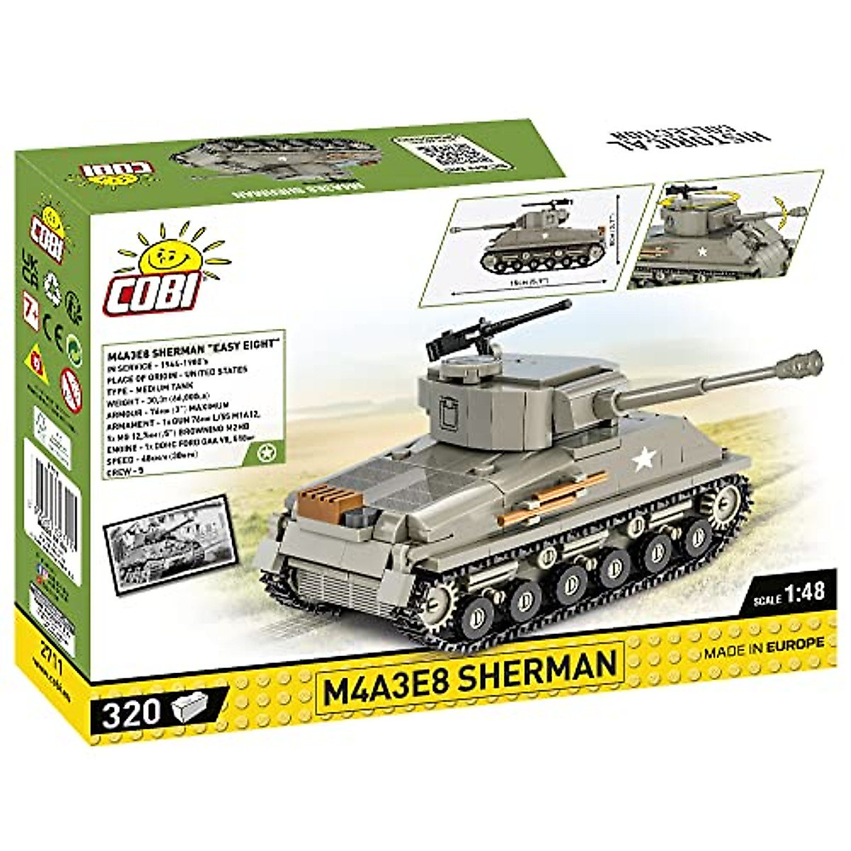 COBI Historical Collection M4A3E8 Sherman Tank