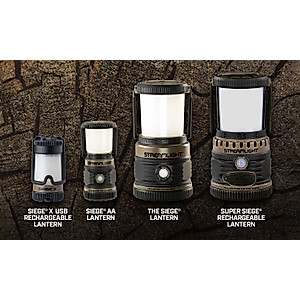 Streamlight 44941 Siege 200-Lumen Ultra-Compact AA Alkaline Outdoor Hand Lantern/Flashlight, Coyote