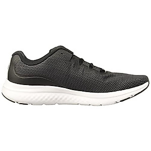 Under Armour Men's Charged Impulse 3 Running Shoe, (001) Black/Black/Metallic Silver, 14