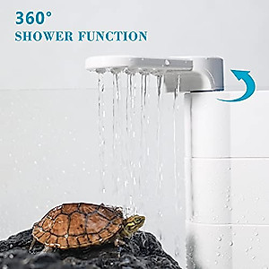 UPETTOOLS Turtle Filter Internal Filter for Reptiles Tank Low Level Filter for Small Fish Tank Turtle Tank Shrimp Tank Amphibian Frog Crab