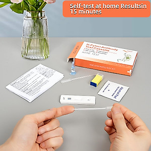 Krojpen Helicobacter Pylori Test Kits, H. Pylori，h. Pylori Stool (Antibody)10-15 Minutes of Quick Home Testing, The Result is Highly Accurate, Easy to Read and use