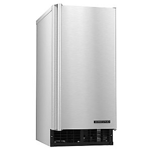 C-80BAJ-AD 15" Energy Star Rated Undercounter Self-Contained Cubelet Ice Maker with 92 lbs. Daily Ice Production 20 lbs. Built-in Storage Capacity Reversible Door and Front Access: Stainless Steel