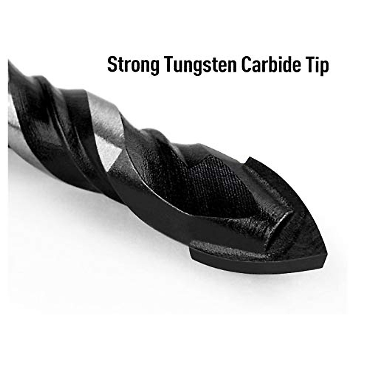 CUTTEX TOOLS Multi-Material Drill Bit Set, 5 Pcs HEAVY DUTY Multipurpose Tungsten Carbide Tip Most Common Sizes (6, 6, 8, 10, 12mm), For Drilling in Tile, Glass, Mirror, Concrete, Wood, and Plastic