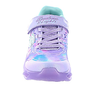 Skechers Kids Girls Twisty Ice Sneaker, Lavender/Multi, 2 Little Kid