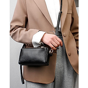 IHAYNER Wristlet Handbag Purses for Women Small Crossbody Bag Lightweight Leather Shoulder Bags