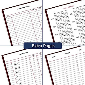 AT-A-GLANCE 2023 Daily Diary, Standard Diary, 5-1/2" x 8", Small, Hardcover, Red (SD38713)