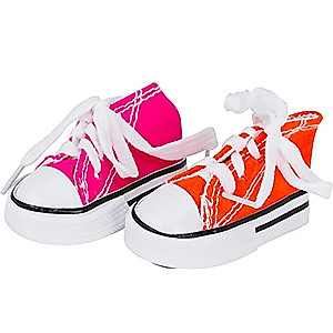 Bonka Bird Toys 6 Mini Sneakers Colorful Cotton Shredding Foraging Treat Chew Parrot Parakeets Cockatiels Conures and Similar Birds