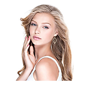 I Can't Say"I Do" Without You | Bridesmaid Earrings for Women 1-4-6-8 Sets Marquise Shape Drop Dangle Earrings for Wedding Gifts (GOLD - 8 SETS)