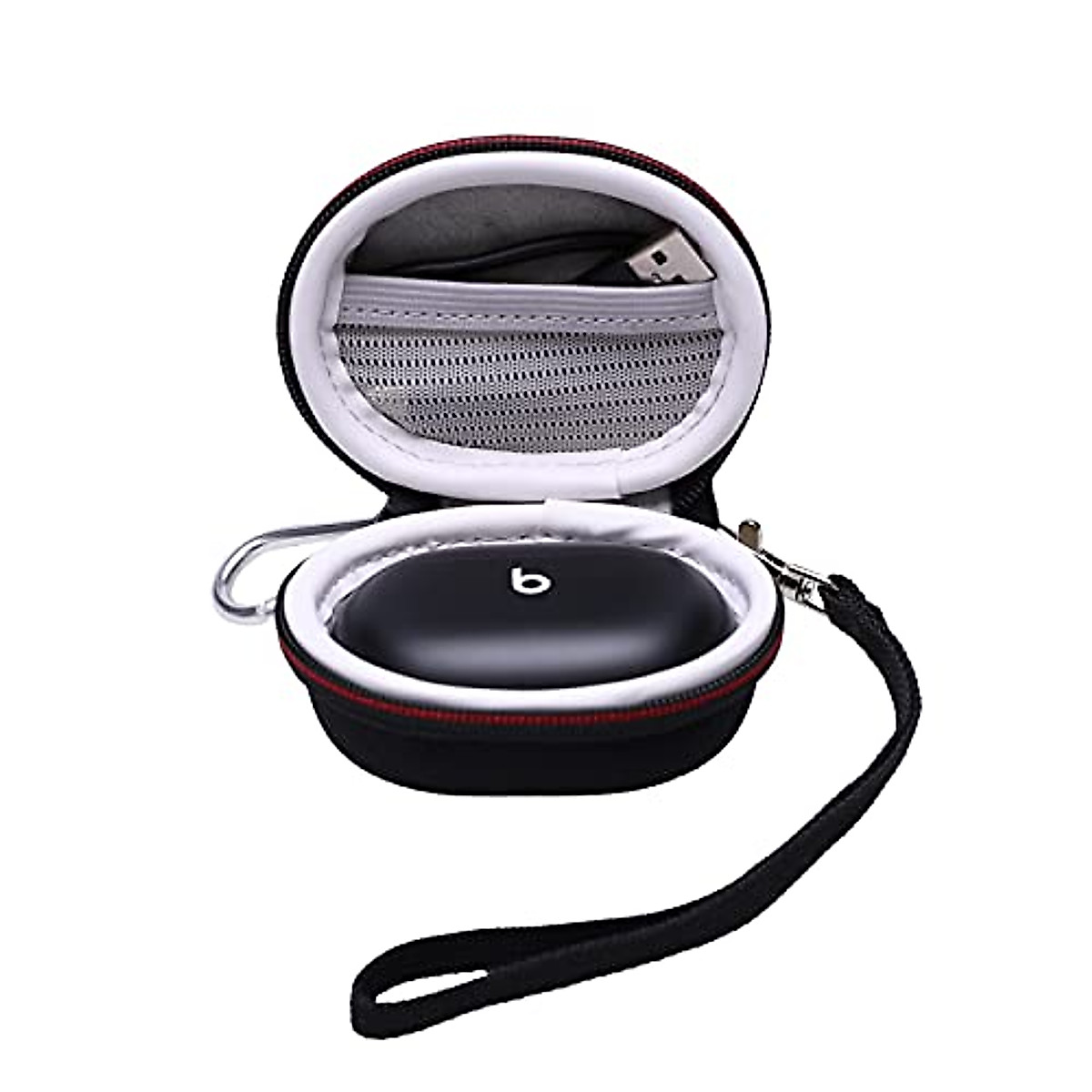 LTGEM Hard Storage Earbud Case for Beats Studio Buds True Wireless Noise Cancelling Earbuds or Sony WF-1000XM4 Industry Leading Noise Canceling Truly Wireless Earbud Headphones - Black