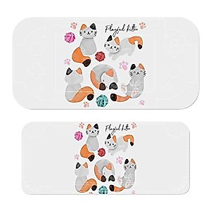 Watercolor Cats Skin Protective Film Sticker Game Protector Full Wrap Compatible for Nintendo Switch for Switch Lite