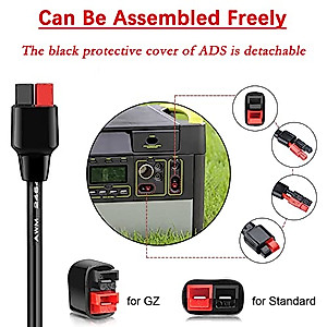 KarlKers Anderson Y Splitter High Power Pole Port Connector Combiner Cable with Reverse Current Protection Charge Portable Power Station Compatible with Goal Zero Jackery Anderson Powerpole Connector