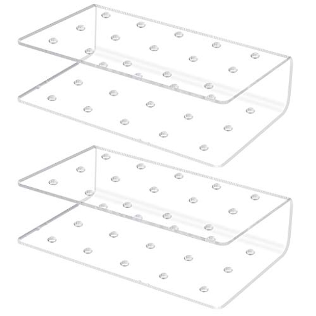 Yookat 2 Pack Acrylic Lollipop Holder 15 Hole Clear Acrylic Cake Pop Stand Display Lollipop Stand Holder Display for Weddings Baby Showers Birthday Party Halloween Christmas Candy Decorative