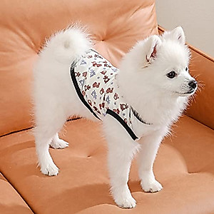 Katenpid Pet Shirts Printed Puppy Shirts Dog Sweatshirt Cute Dog Clothing Cotton Dog Pullover Soft Shirt for Pet Dogs Cats (X-Large, Bear)