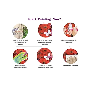 LVIITIS Diamond Painting Kit for Adults Beginner,5D Diamond Art Dots Kit for Adults,Paint with Gem for Home Wall Decor (Cow)