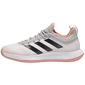 adidas Women's Defiant Generation Tennis Shoe, White/Black/Ambient Blush, 10
