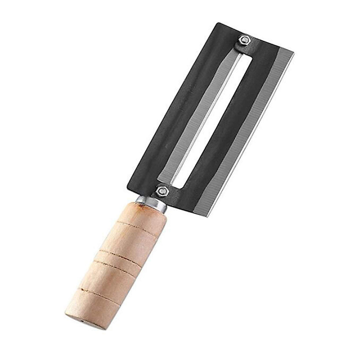 LANGCA Planer Knife, Pineapple Sugarcane Peeling Knife, High Carbon Steel and Wood Straight Handle Anti-Slip Knife, Peeling Artifact