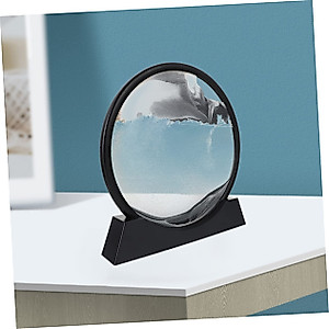 Abaodam 3D Sand Painting Hourglass Sand Art Liquid Motion Bookshelf Decoration Sand Painting Art Flowing Sand Picture Moving Sand Art Large Desktop Art Toys 3D Sand Art Water Office Sports