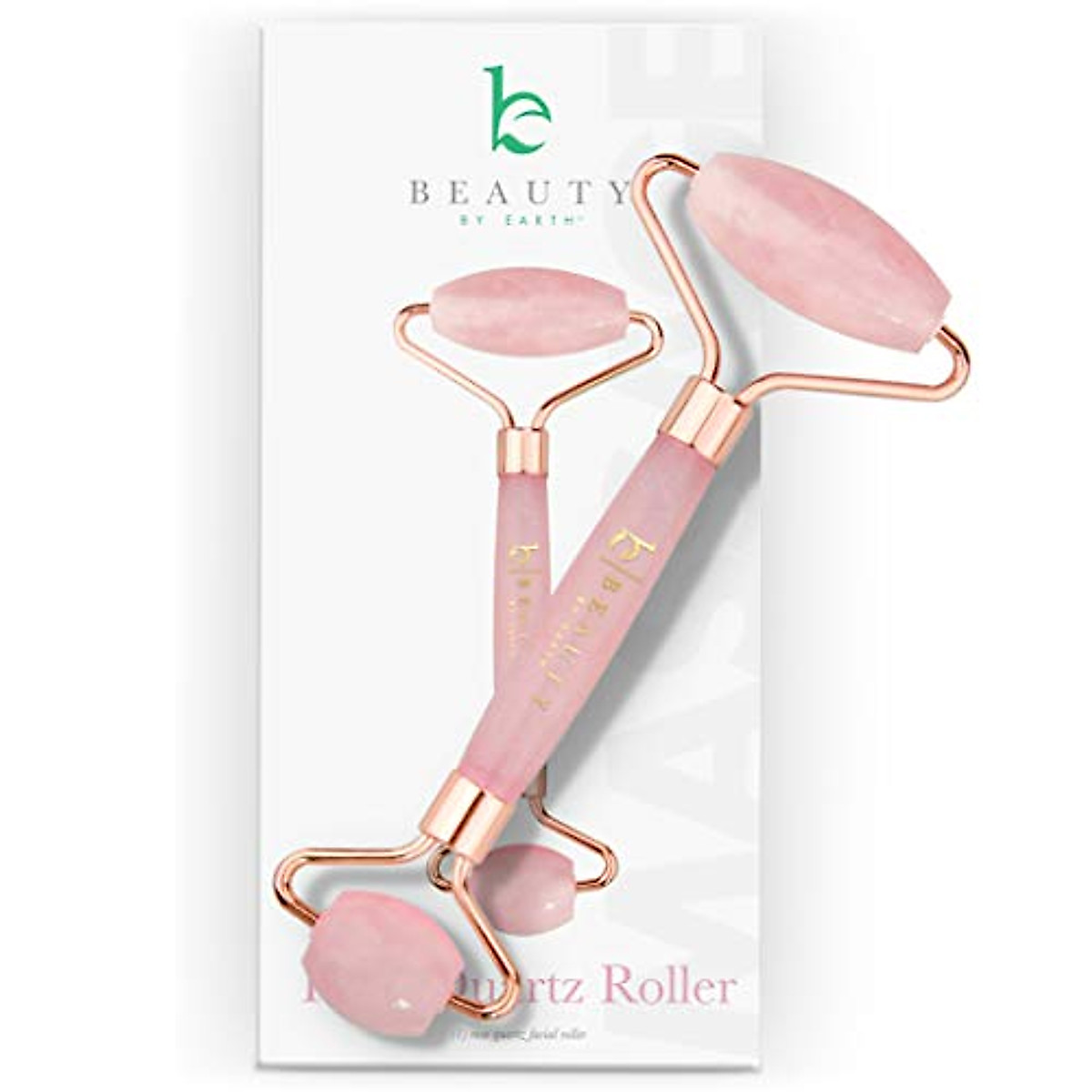 Rose Quartz Face Roller Skin Care Tools - Face Massager Roller, Facial Roller & Eye Roller for Puffy Eyes, Facial Massager Facial Tools Pair Perfectly with Skincare & Are Self Care Gifts for Women