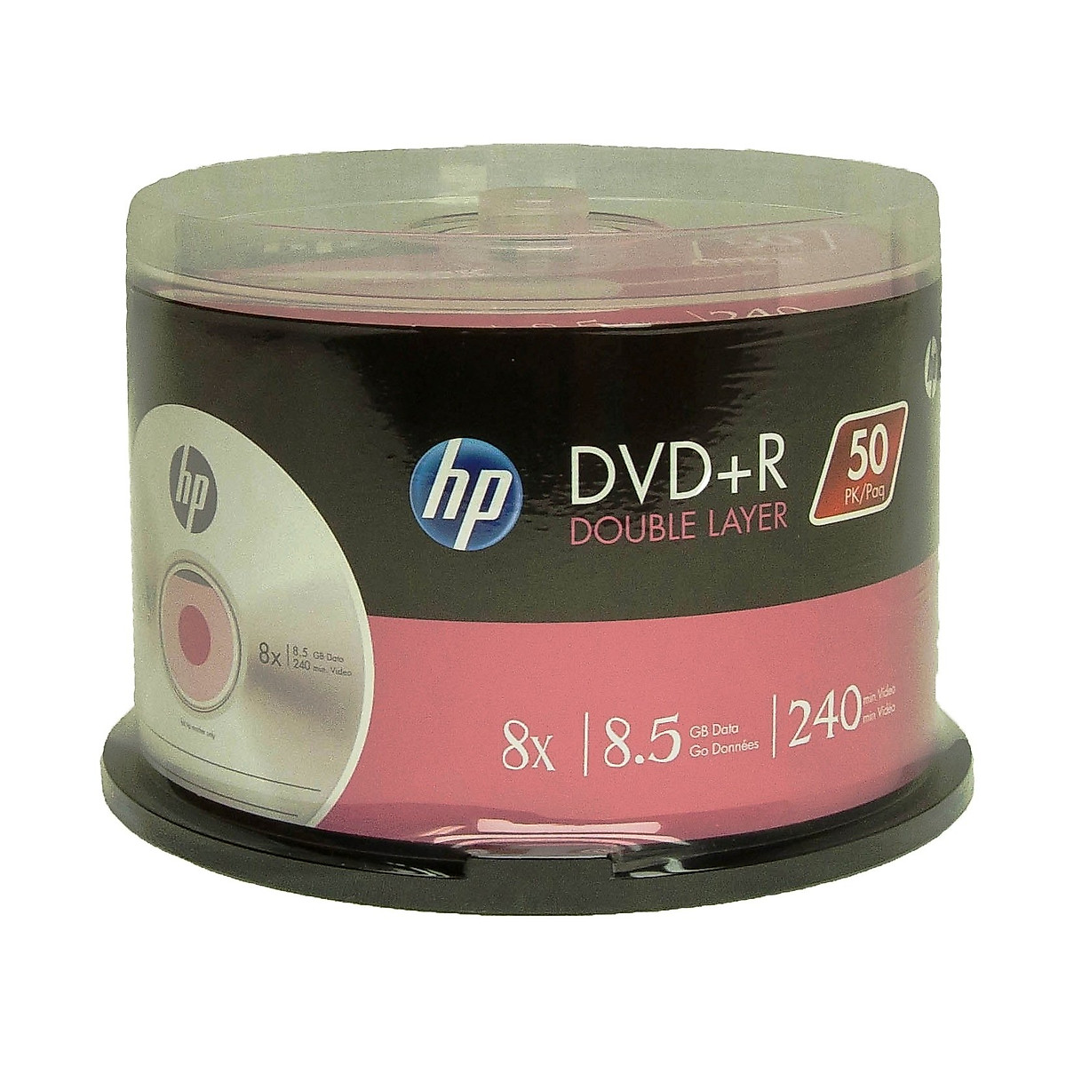 HP DVD+R Double Layer 8X 8.5GB 240min Video, Model: DRDL08050CB, Electronic Store