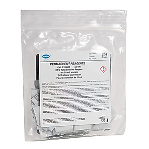 Hach 2105669 DPD Total Chlorine Reagent Powder Pillows, 10 mL, (Pack of 100)