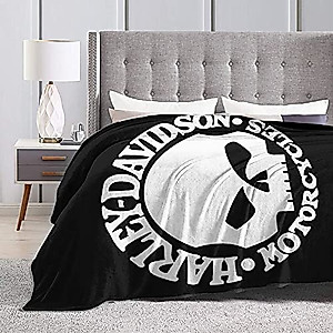 Motorcycle Lovers Gifts Throws Blanket Super Soft and Stylish Flannel All-Season Living Room, Bedroom Warm Blanket, Used for Bed, Sofa, Travel, Camping（60x50inch）