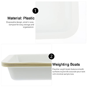10pcs Weighing Boat Weighing Boat Weigh Boats Plastic Weighing Trays Plastic Boats Plastic Weighing Dishes Weighing Boats Labs Weighing Dishes Labs Square Dishes Weighing Plates