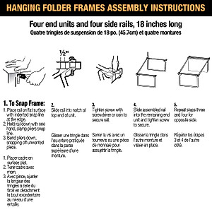 Officemate Hanging File Frames, Letter Size, Steel, 6 Pack (98620)