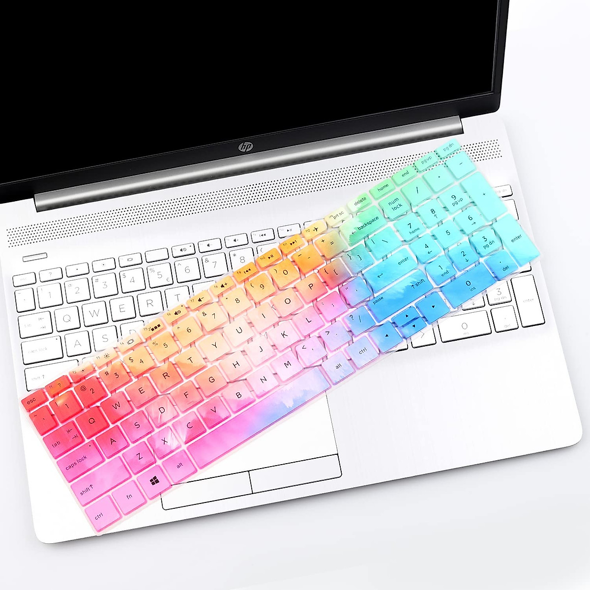 Keyboard Cover for HP Laptop 15.6 15-dw 15-dy 15-ef 15-da/db 15-bs/bw 15t 15z 15t-dy200 15t-dw300/HP Envy x360 2-in-1 15.6''/HP Spectre x360 15t eb0043dx/HP Envy 17 17.3 17t 17M 17-by/bs/bw-Colorful