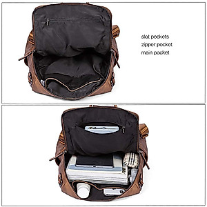 CLUCI Women Backpack Purse Fashion Bundles with Leather Wallets Large Clutch Ladies Long