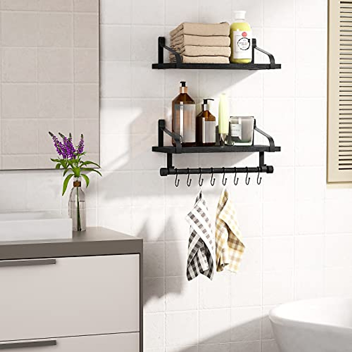 Love-KANKEI Wall Storage Floating Shelves Bundle (Contain 2 Items)