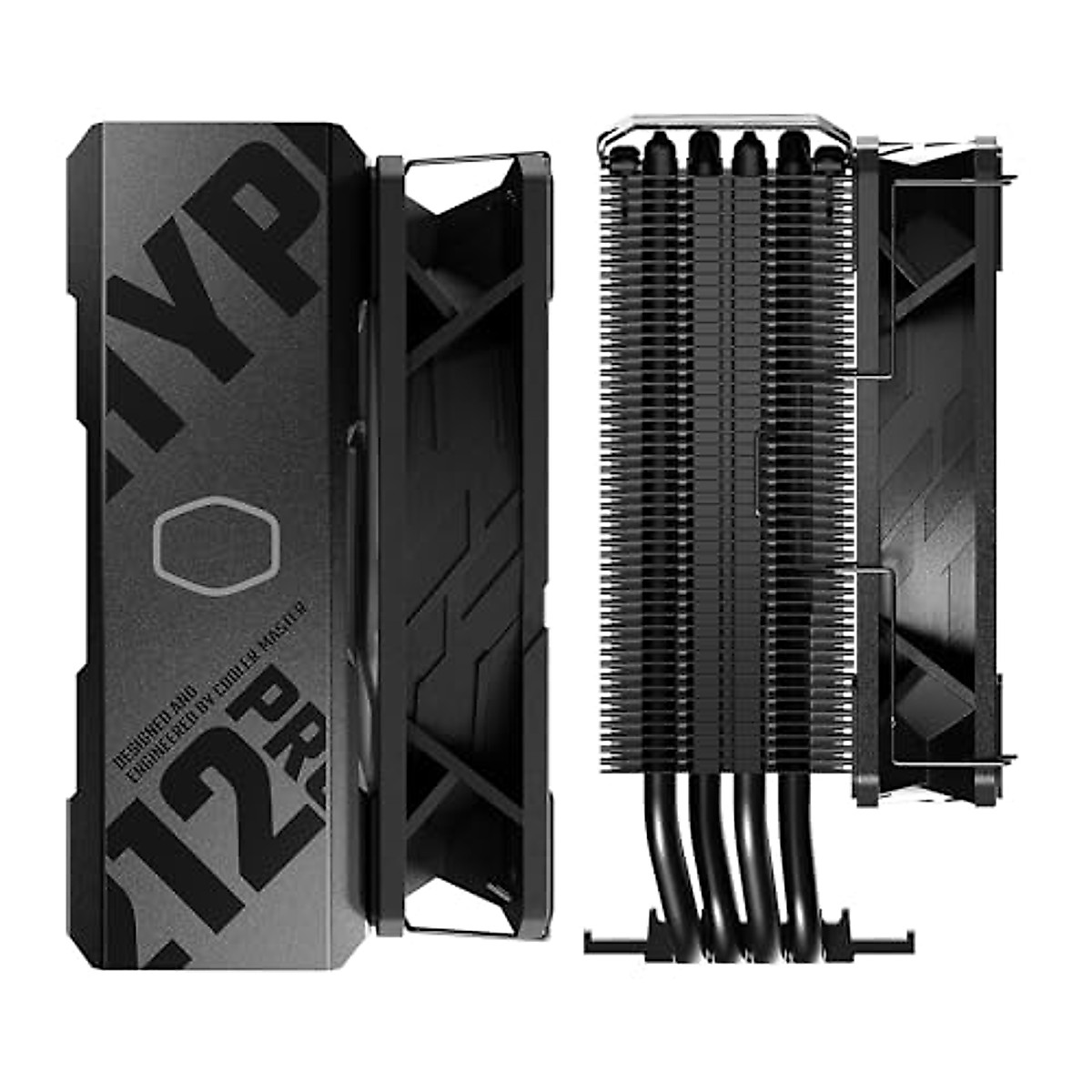 Cooler Master Hyper 212 Pro aRGB CPU Air Cooler, SickleFlow Edge 120 PWM Fan, Composite 4 Copper Heat Pipes, 152mm Tall, Sleek Top Cover, AMD Ryzen AM5|AM4, Intel LGA 1851|1700 Brackets