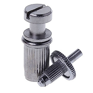 Roller Saddle Tune-o-matic Bridge Tailpiece with Studs Set Fit for ABR-1 Bridge Style Gibson Les Paul LP Electric Guitar Replacement, Chrome