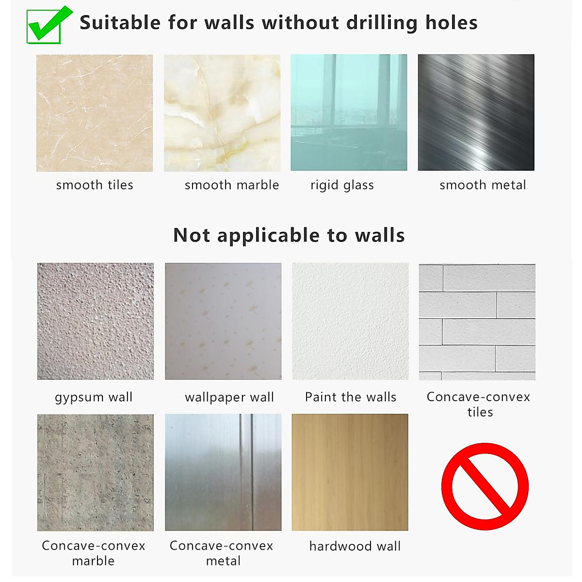 STORICANS Universal Hair Dryer Holder, Blow Dryer Hanger Wall Mount for Hair Dryer Hook with Plug&Cord Organizer Self Adhesive for Cabinet Bathroom |White | 5x4 Inch