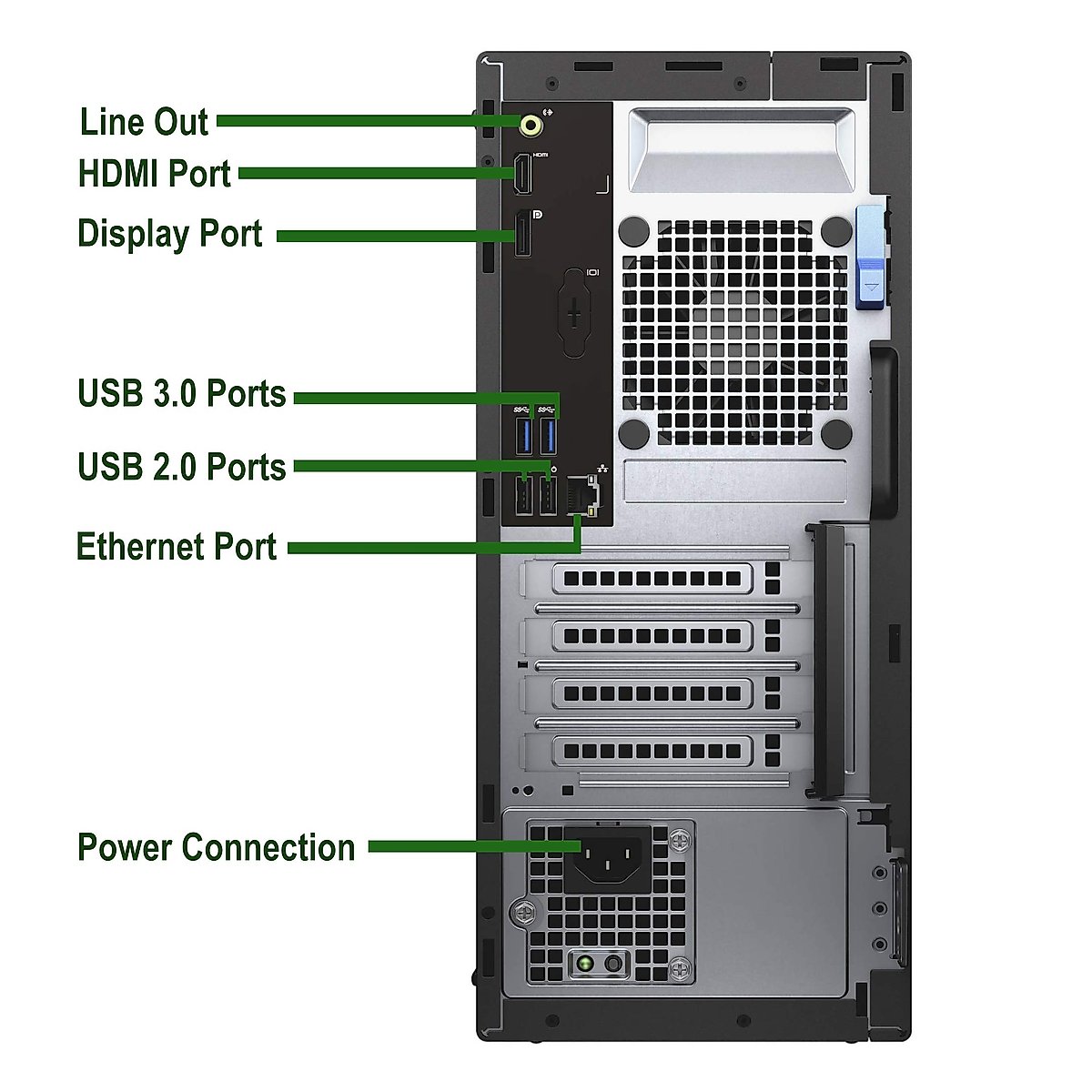 Dell OptiPlex Tower Desktop Computer PC, Intel Core i5 6500, 3.2GHz Processor, 16GB Ram, 512GB M.2 SSD, WiFi & Bluetooth, FHD 24 Monitor, Wireless Keyboard and Mouse, Windows 10 Pro (Renewed)