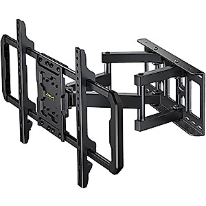 TV Wall Mount Full Motion for Most 37-75 inch OLED QLED 4K Flat/Curved TVs-Sturdy TV Mount Dual Articulating Swivel Tilt Holds up to 132LBS Max VESA 600x400mm- 8/16inch Wood stud Wall Mount TV Bracket